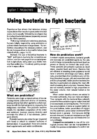 Using bacteria to fight bacteria
