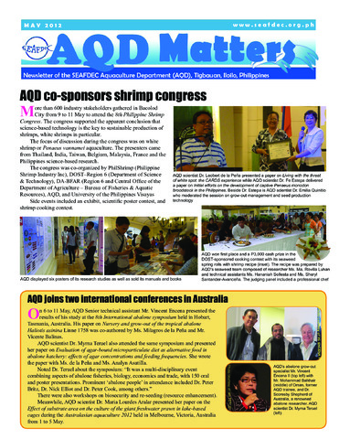 AQD Matters 2012 May