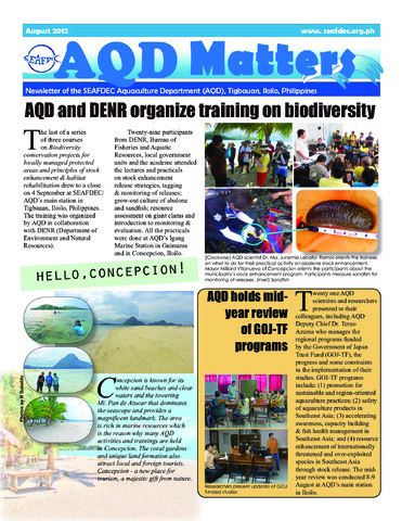 AQD Matters 2012 August