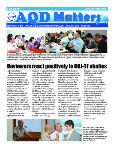 AQD Matters 2013 February