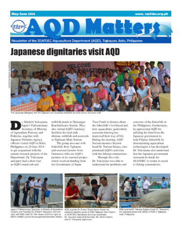 AQD Matters 2014 May - June