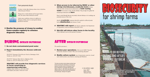 Biosecurity for shrimp farms