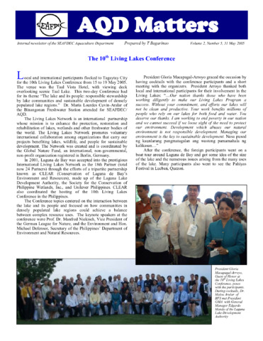 AQD Matters 2005 May