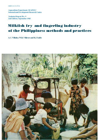 Milkfish fry and fingerling industry of the Philippines: methods and ...